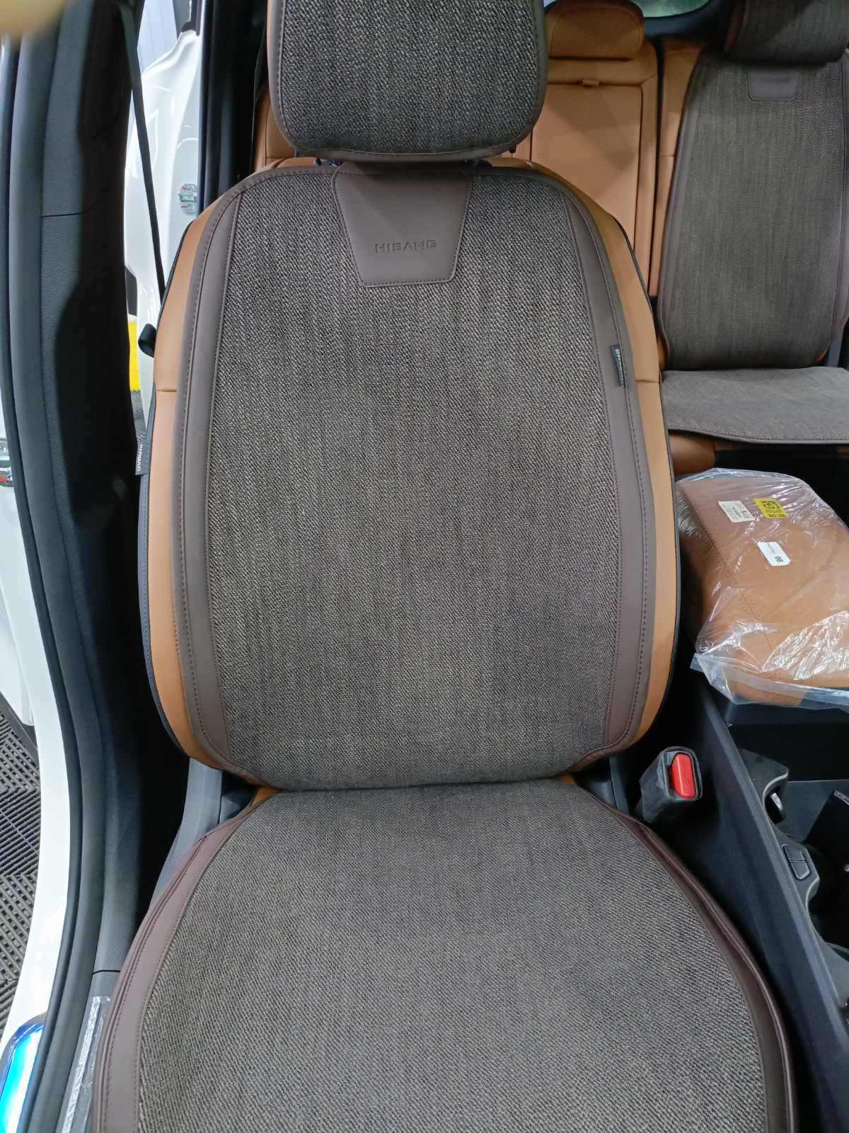 RAYMAX LUXURY JEAN SEAT PAD FULL SET (COFFEE) – US AUTO