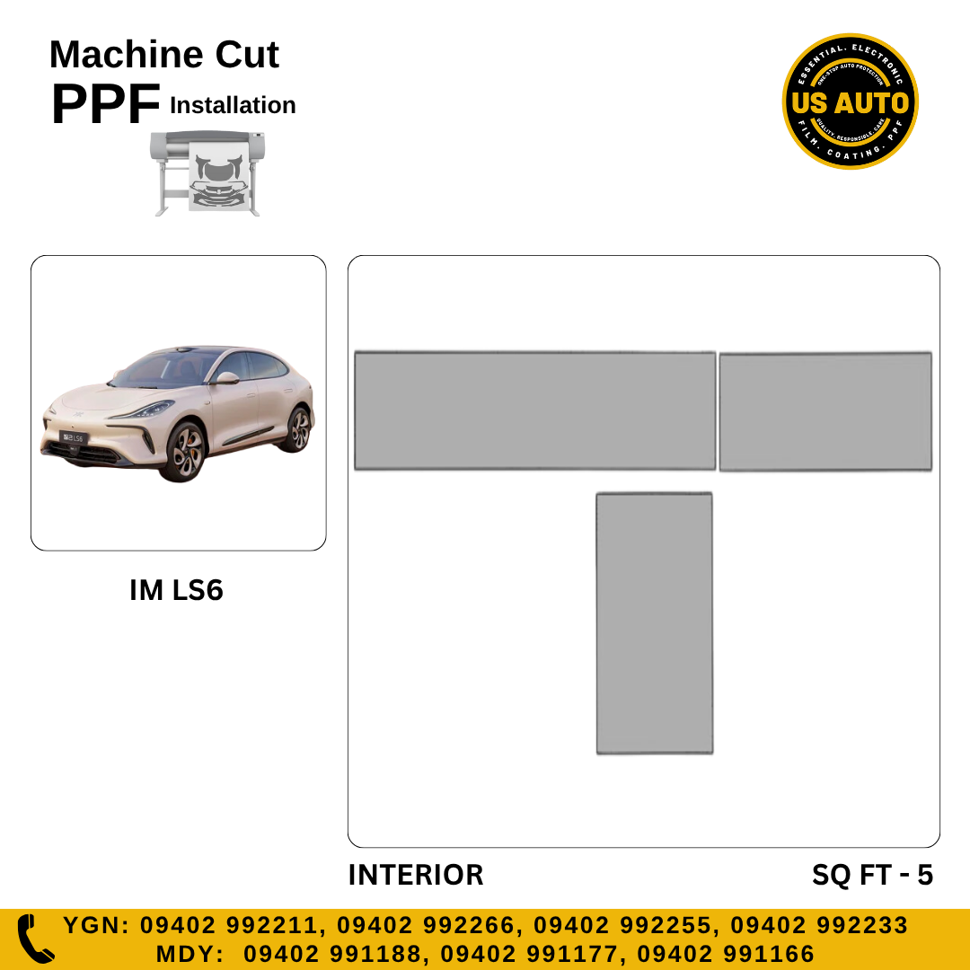 MACHINE CUT INTERIOR PPF IM LS6 EV – US AUTO