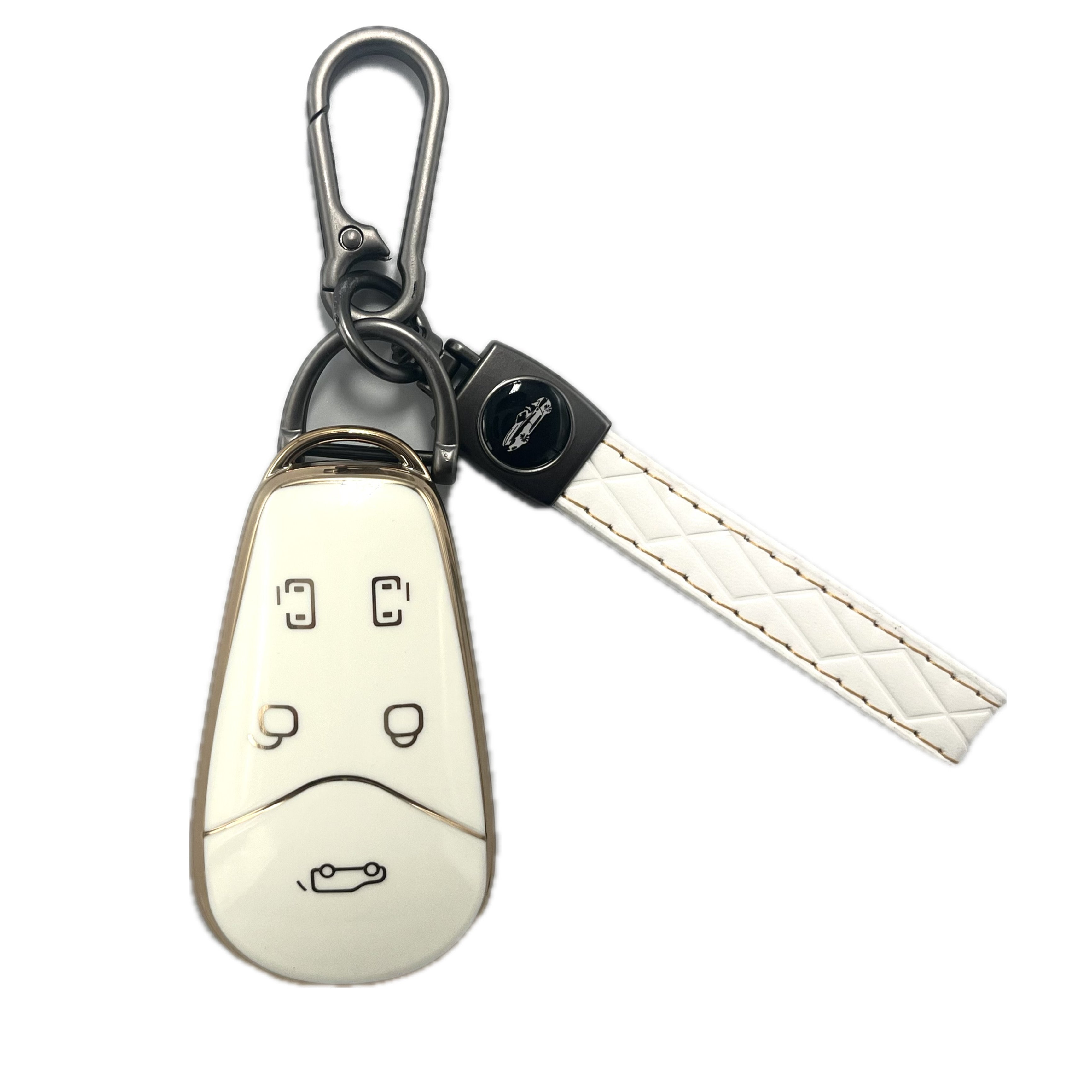 TPU & PC KEY COVER (WHITE) VOYAH DREAM EV – US AUTO